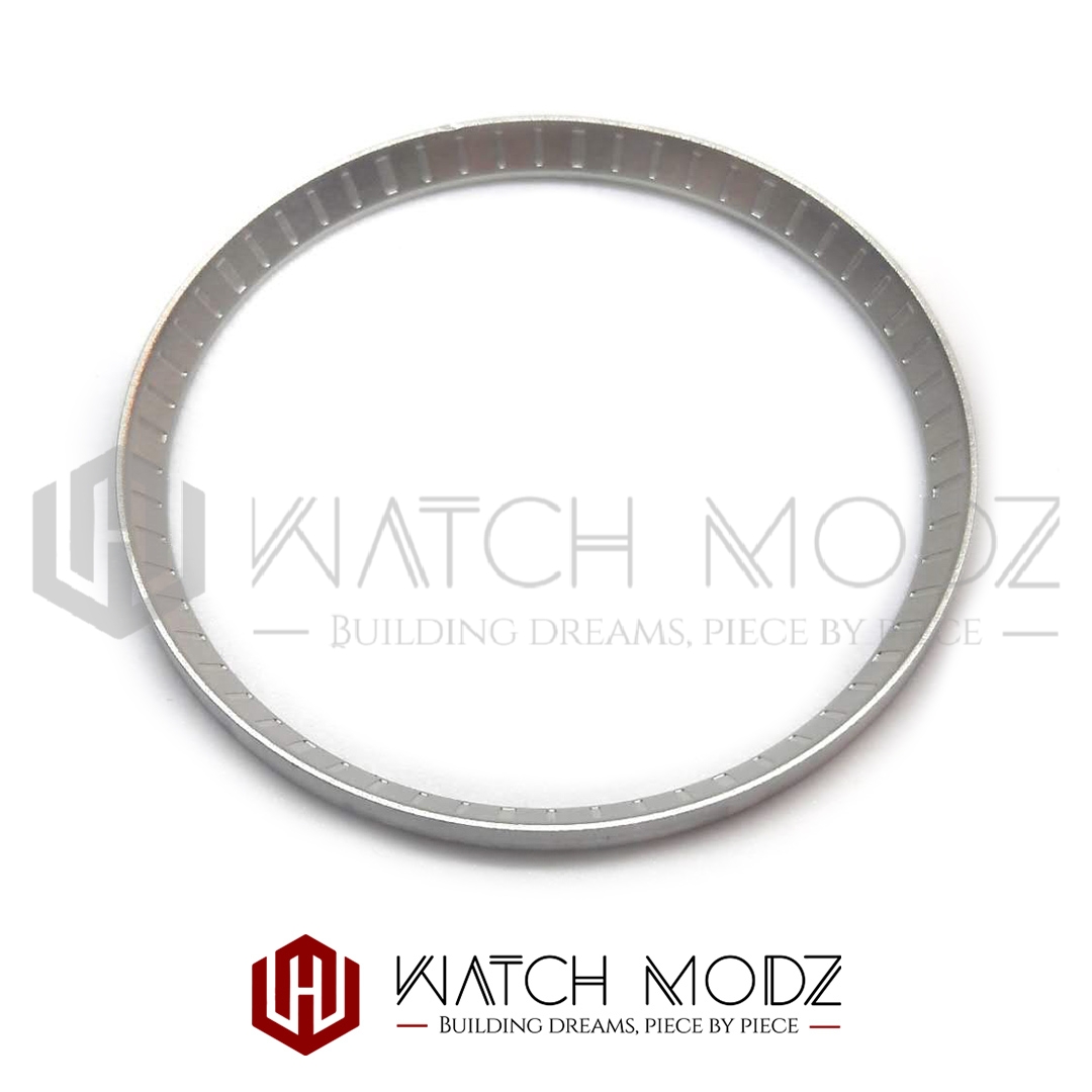 SKX007 Chapter Ring: Brushed Silver w/ Minutes - Watch-Modz