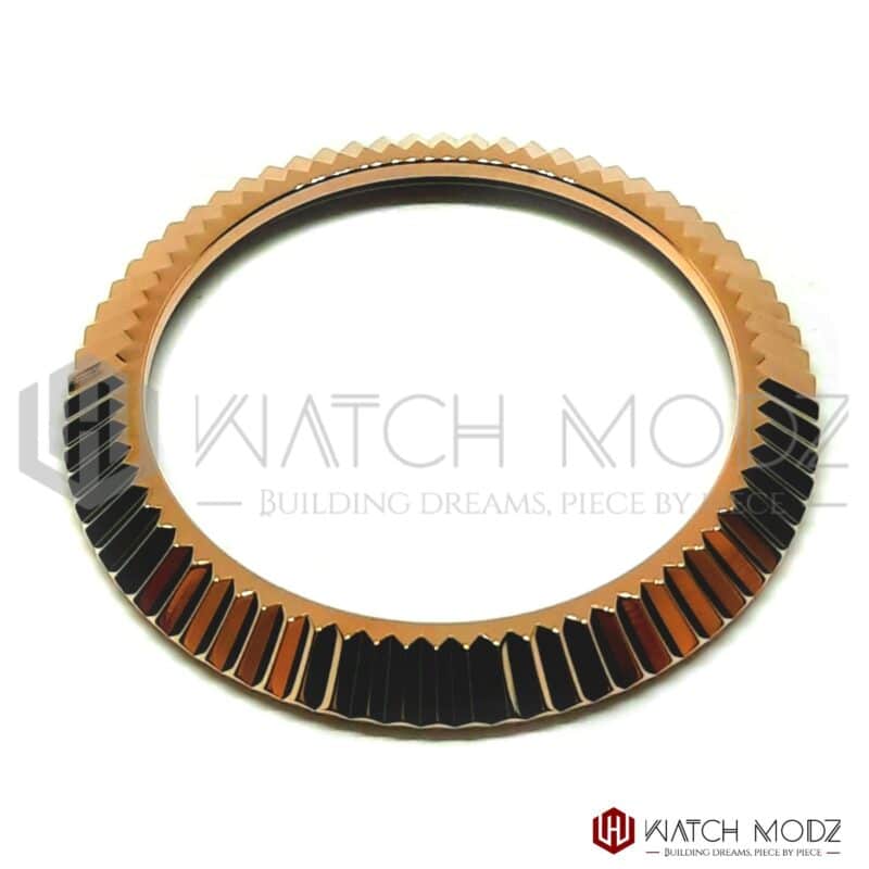 SKX007 Rose Gold Fluted Bezel- Quality Seiko Mods - Watch-Modz