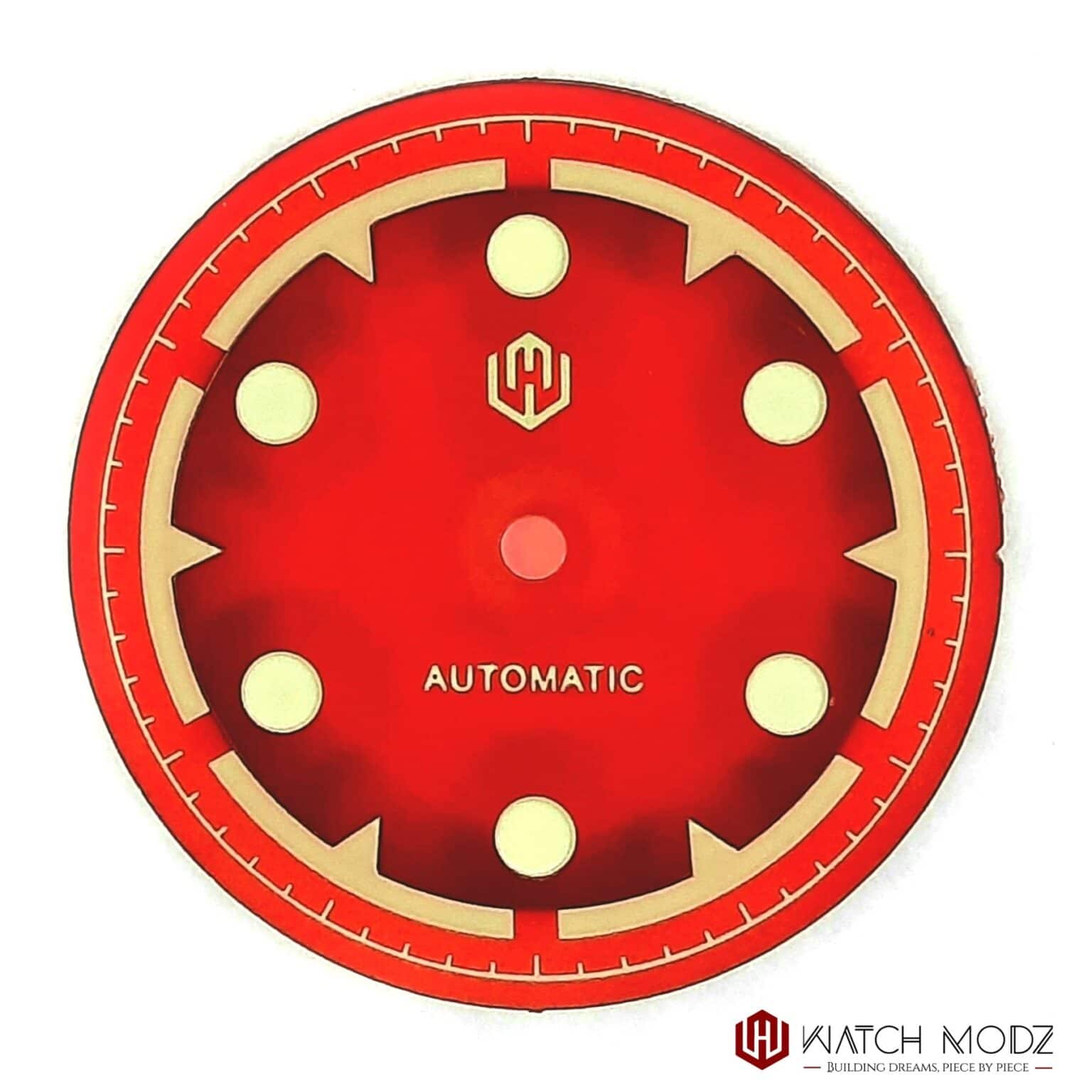 NH35 Dial: Gray Seigaiha - Watch-Modz - NH35 Dials